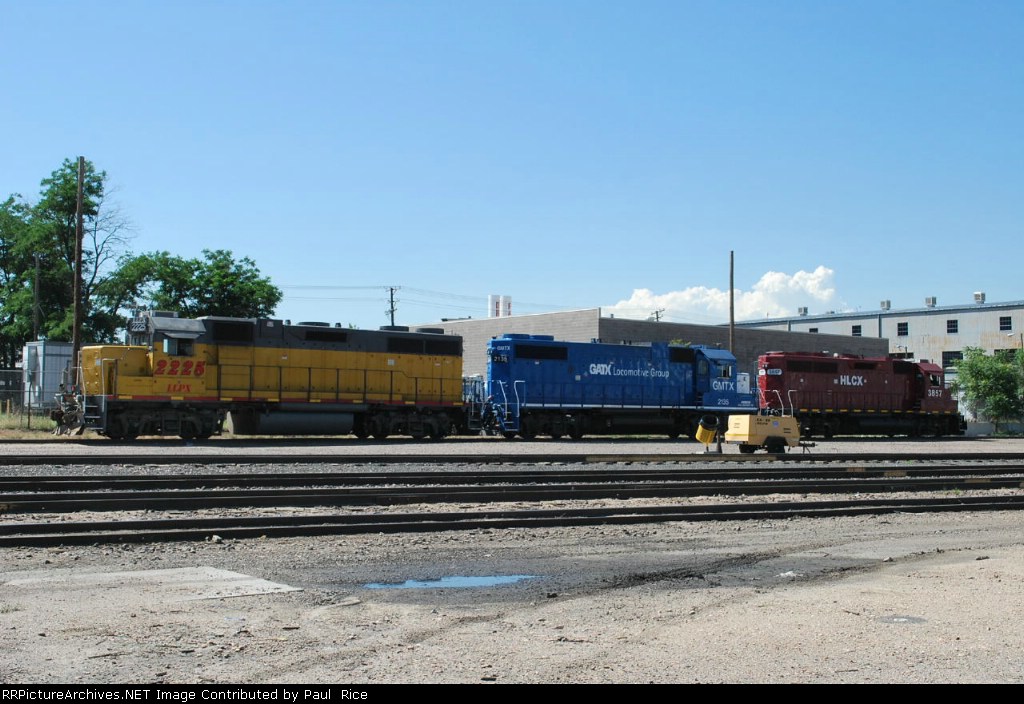 LLPX 2225, GMTX 2135/ & HLCX 3857 At The Wazee Yard